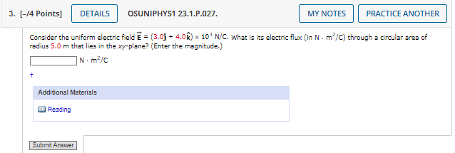 Solved Consider the uniform electric field | Chegg.com