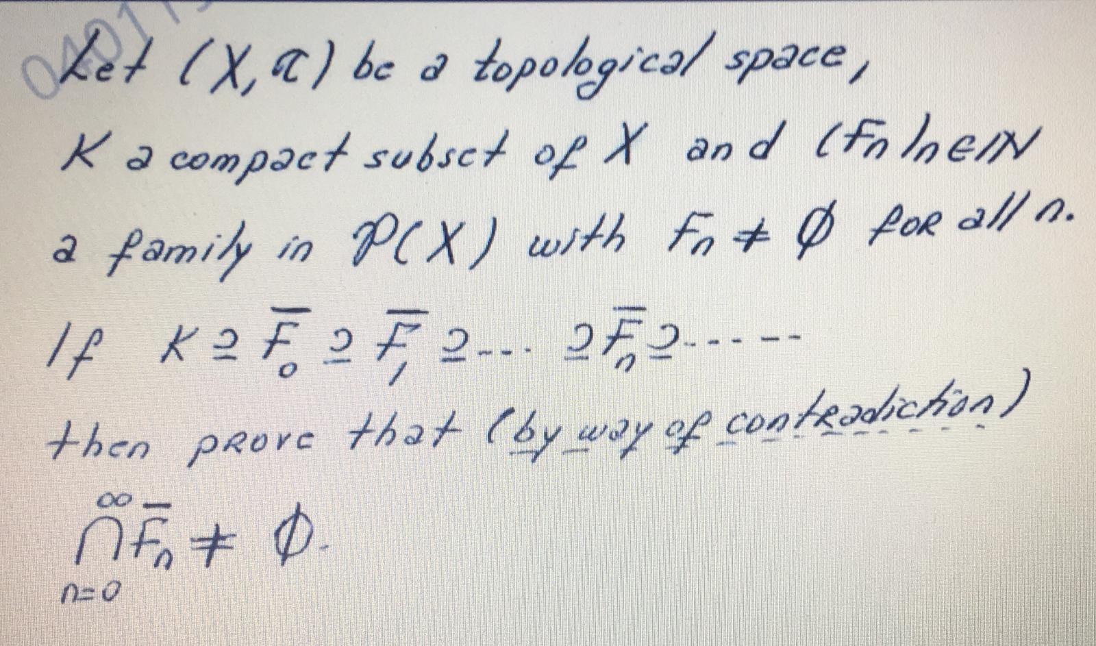 Solved het (x,c) be a topological space, K a compact subset | Chegg.com