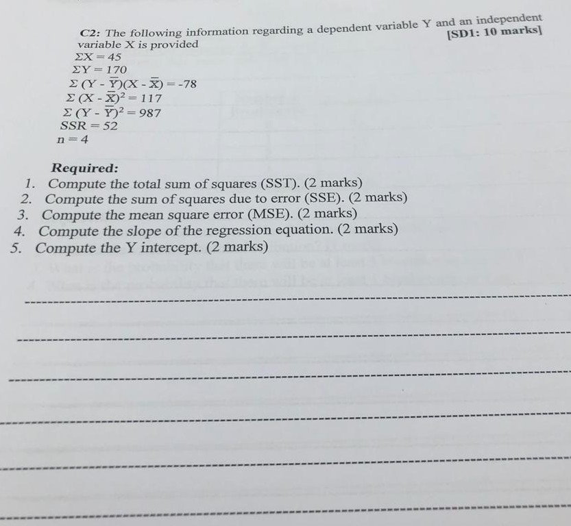 Solved C2: The following information regarding a dependent | Chegg.com