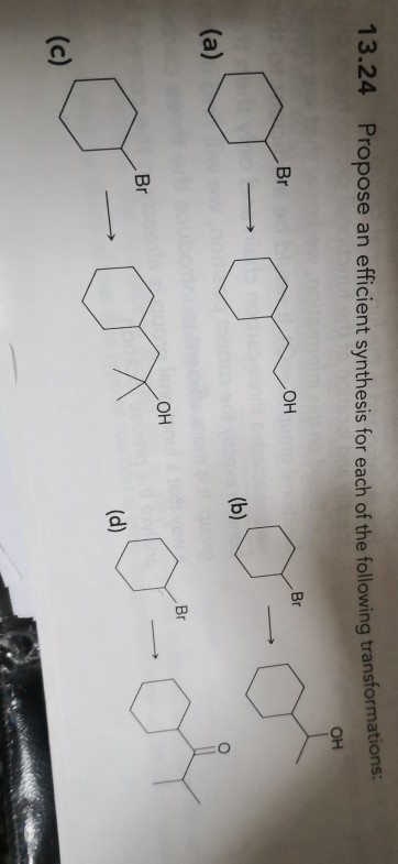 Solved 13.24 Propose an efficient synthesis for each of the | Chegg.com