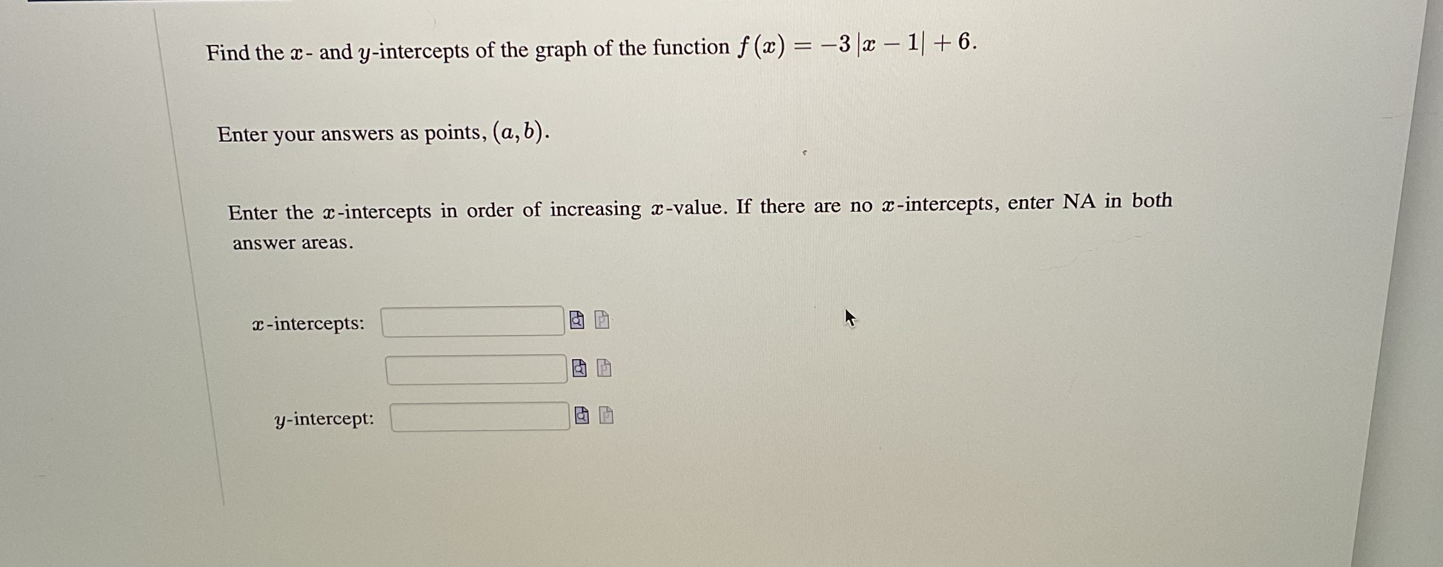 Solved Find the x - and y-intercepts of the graph of the | Chegg.com