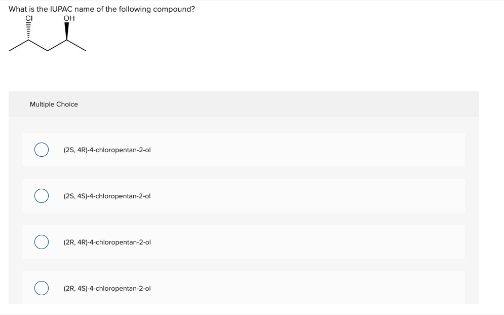Solved What is the IUPAC name of the following compound? OH | Chegg.com