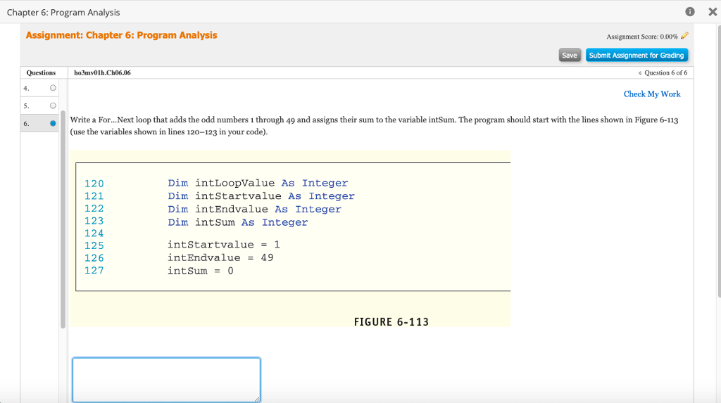 Solved Chapter 6: Program Analysis Assignment: Chapter 6: | Chegg.com