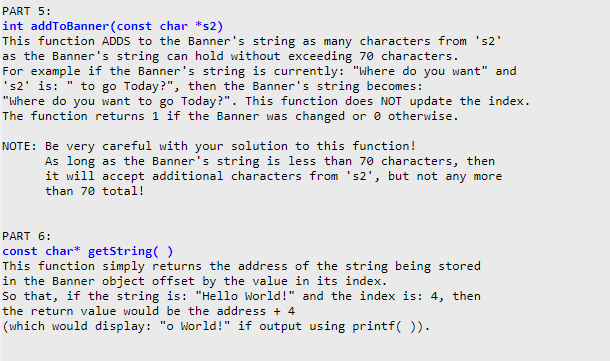 Solved A Banner can be created/instantiated (when a variable | Chegg.com