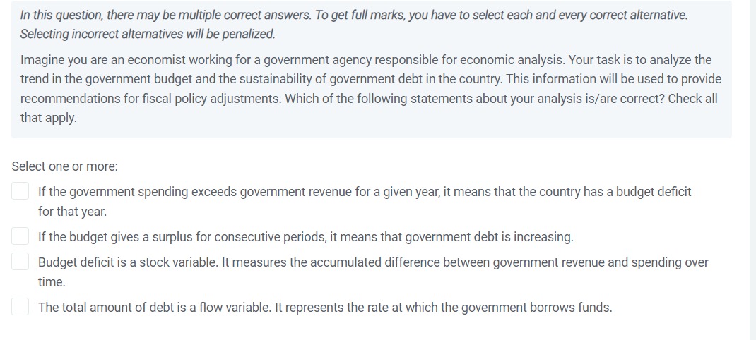 Solved In this question, there may be multiple correct | Chegg.com
