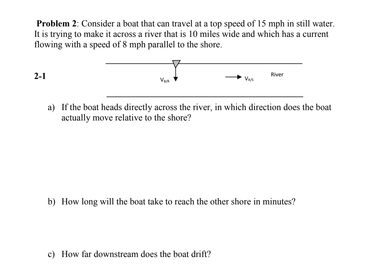 Solved Problem 2: Consider a boat that can travel at a top | Chegg.com