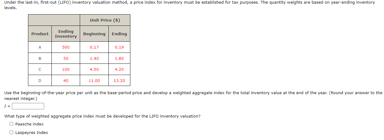 Solved nearest integer.) I= What type of weighted aggregate | Chegg.com