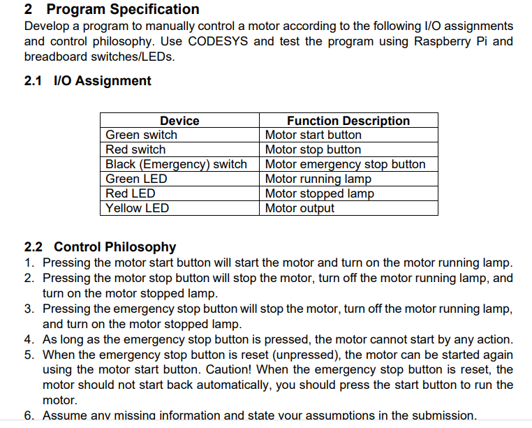 2 Program Specification Develop a program to manually | Chegg.com