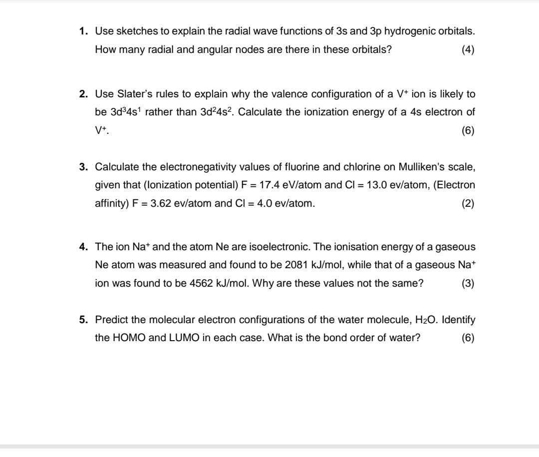 Use sketches to ﻿explain the radial wave functions | Chegg.com