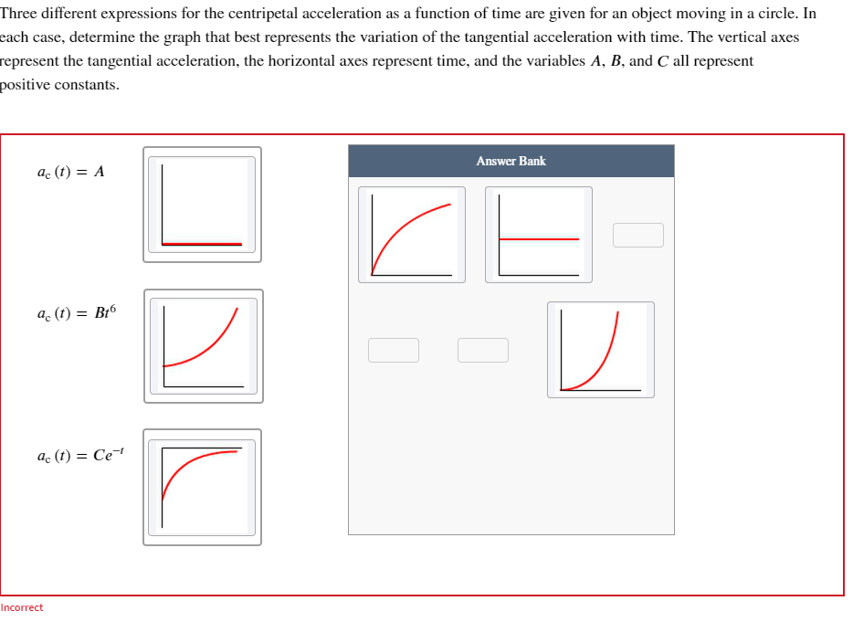 Solved Three different expressions for the centripetal | Chegg.com