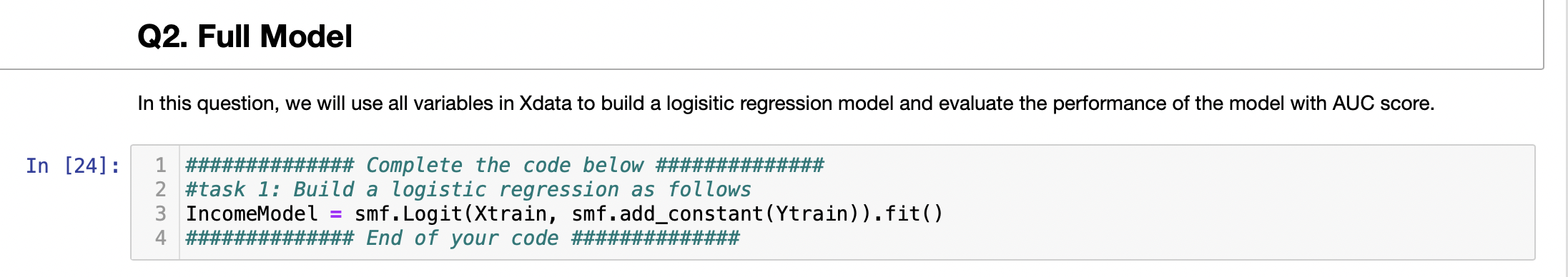 Solved Python What Coding Should Be In The Task 4 Of Q1 9404