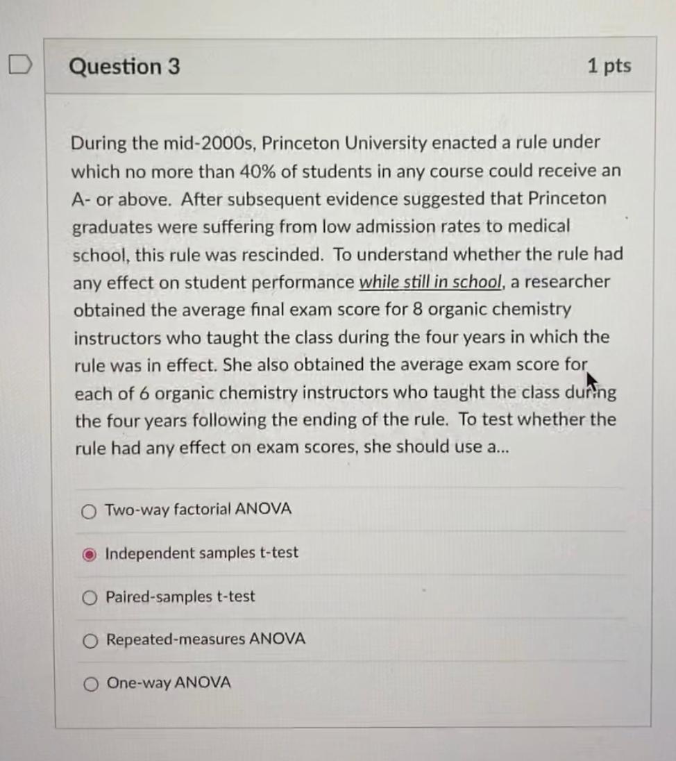 Solved HELP ASAP PLEASE! Another Multiple choice question | Chegg.com