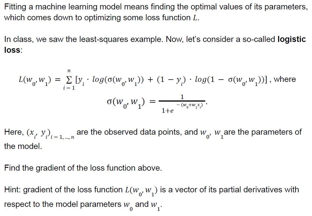 Solved Fitting a machine learning model means finding the | Chegg.com