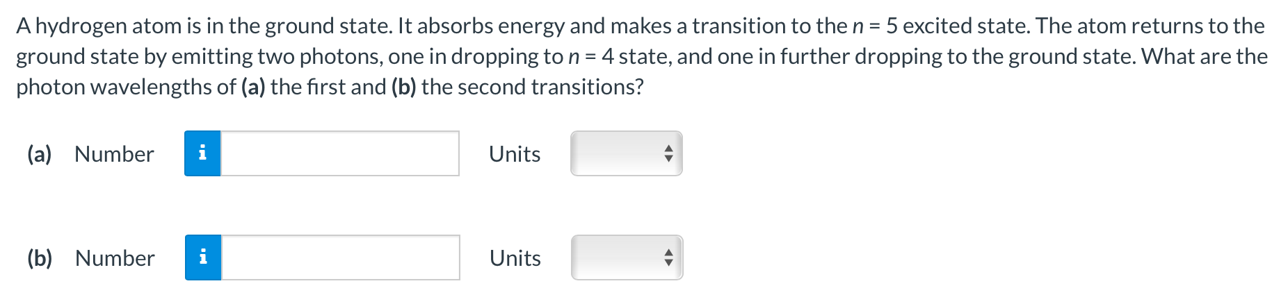 Solved A hydrogen atom is in the ground state. It absorbs | Chegg.com