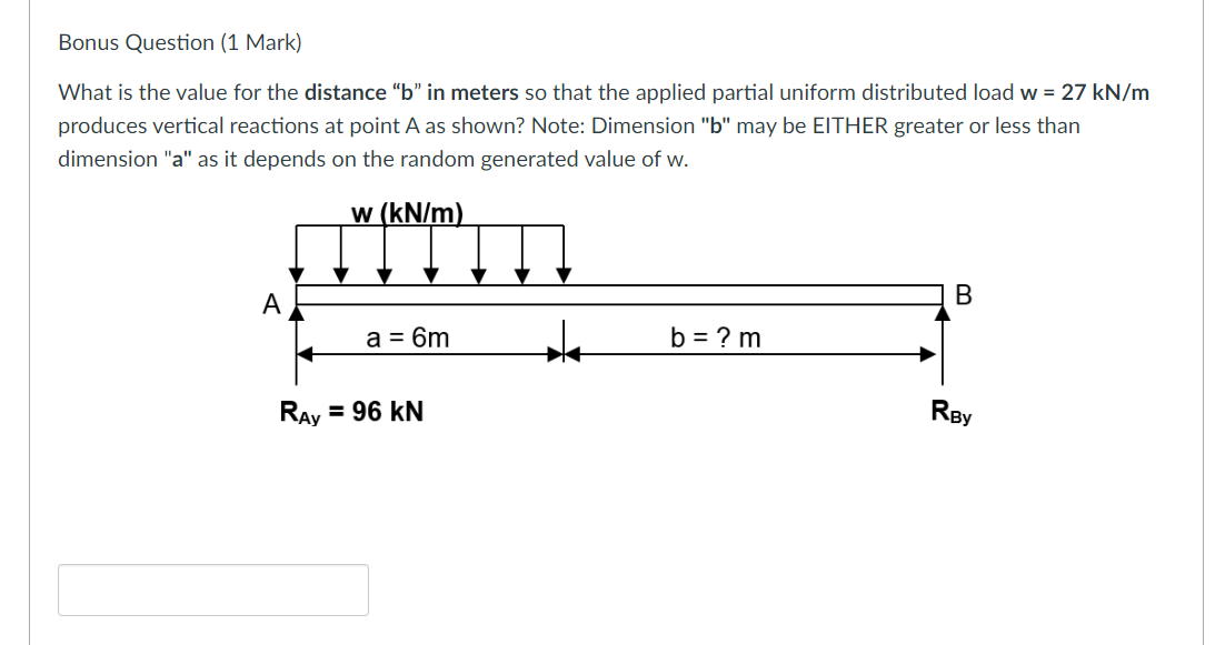Solved What is the value for the distance " b " in meters so | Chegg.com