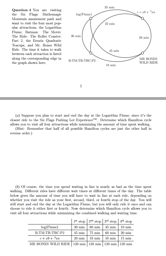 Solved 35 min c+ b + ca log(Flume) 22 min Question 4 You are | Chegg.com