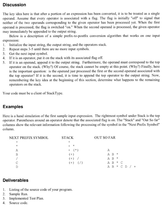 Solved Data Structures And Algorithms Homework 5 Prefix To