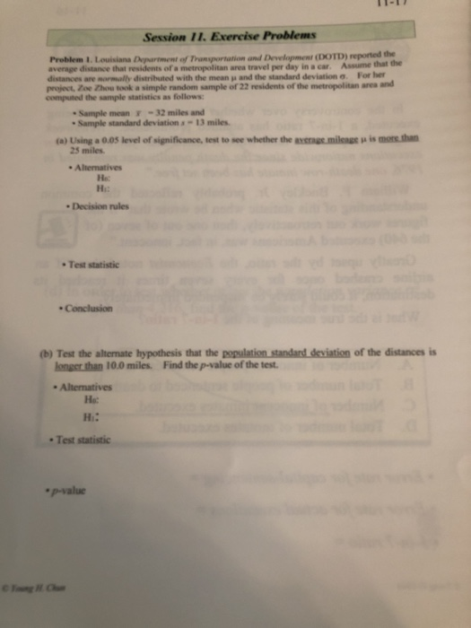 Solved Session 11. Exercise Problems Problem 1. Louisiana | Chegg.com
