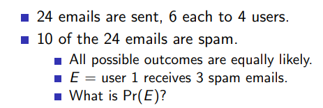 Solved 24 emails are sent, 6 each to 4 users. 10 of the 24 | Chegg.com