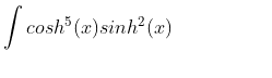 Solved so cosh (x )sinh? (x) TABLE 7.5 Identities for | Chegg.com