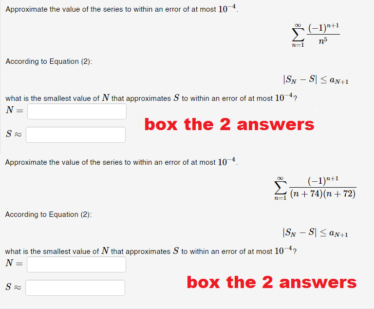 Solved Approximate The Value Of The Series To Within An
