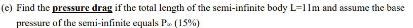 Solved Consider the flow over a semi-infinite body which can | Chegg.com
