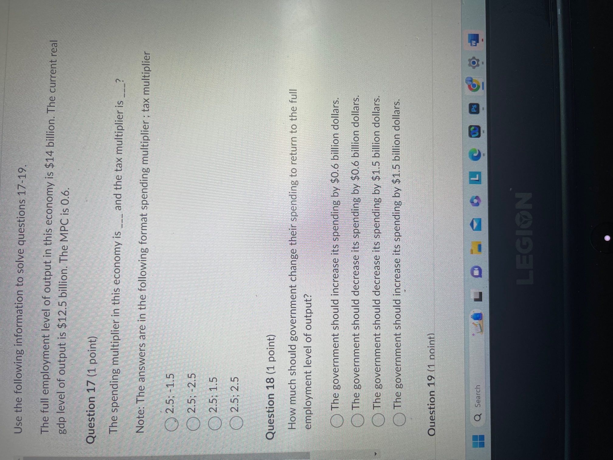 Solved Use the following information to solve questions | Chegg.com