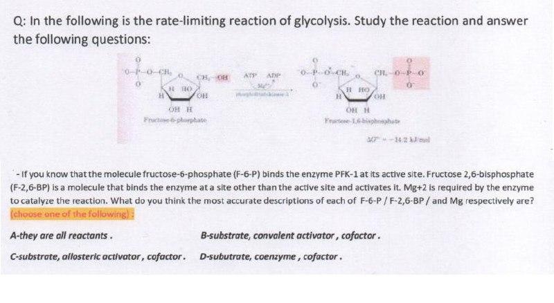 Solved Q: In the following is the rate-limiting reaction of | Chegg.com