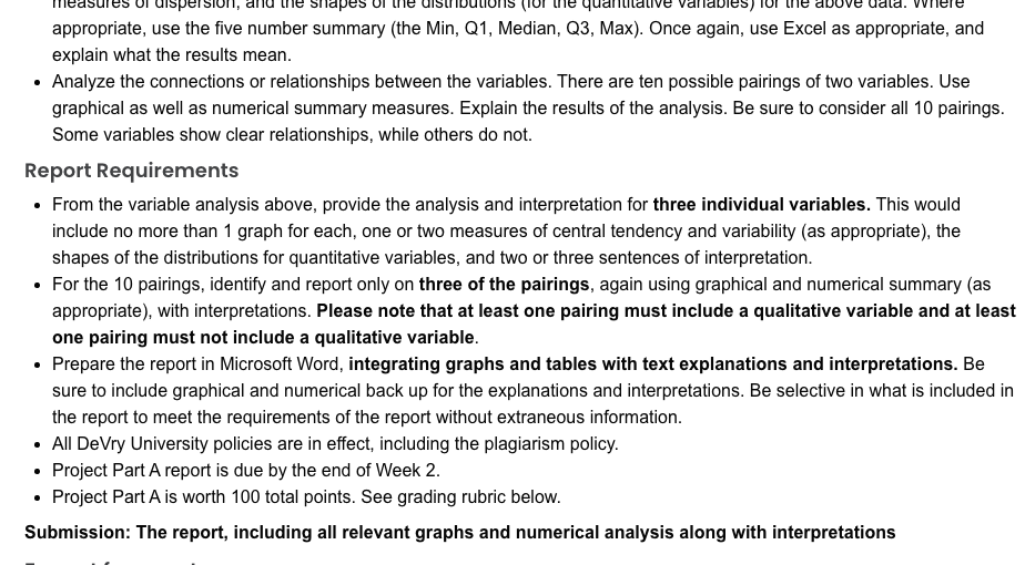 Course Project overview Introduction Your instructor | Chegg.com
