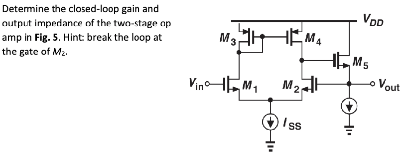 Solved Determine the closed-loop gain and output impedance | Chegg.com