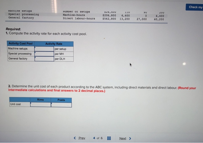 Solved Check my Exercise 7-9 Computing Activity-Based | Chegg.com Solved Check my Exercise 7-9 Computing Activity-Based | Chegg.com