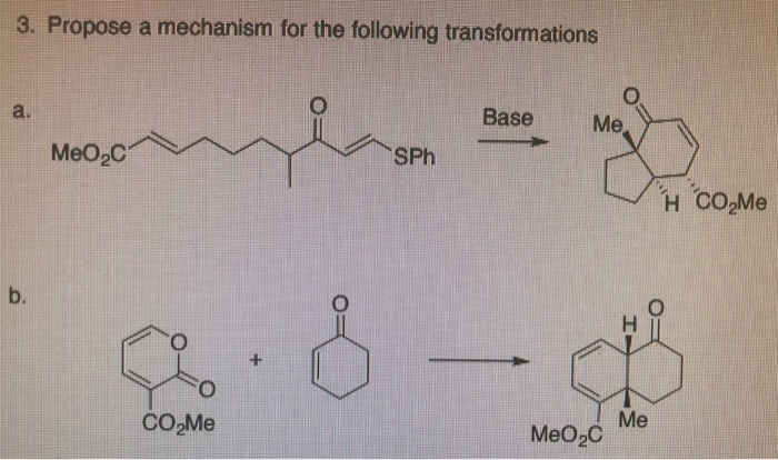 Solved 3. Propose a mechanism for the following | Chegg.com