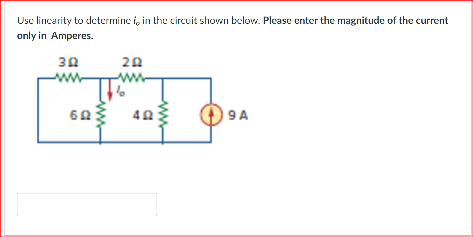 Solved Use linearity to determine io in the circuit shown | Chegg.com Solved Use linearity to determine io in the circuit shown | Chegg.com