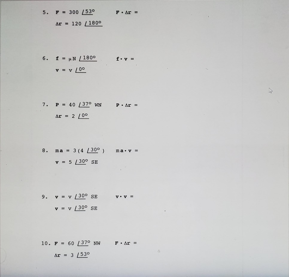 Solved Part 1 Calculate the dot (scalar ) products of the | Chegg.com Solved Part 1 Calculate the dot (scalar ) products of the | Chegg.com