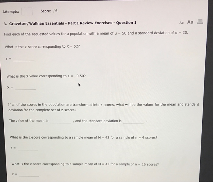 Solved Find each of the requested values for a population | Chegg.com