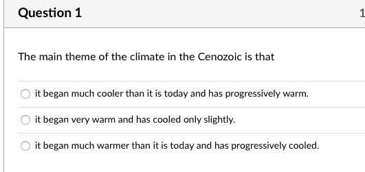Solved Question 1 The main theme of the climate in the | Chegg.com