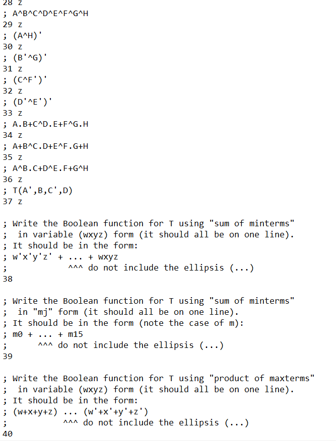 Solved ; Use the following truth table for YOUR function | Chegg.com