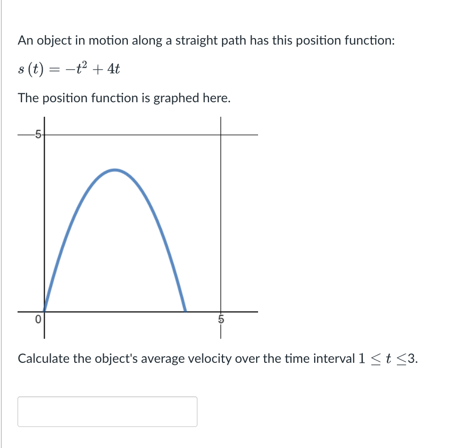 Solved An object in motion along a straight path has this | Chegg.com