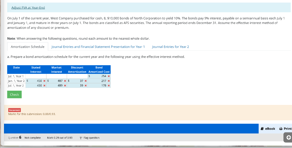 Solved Adjust FVA at Year-End On July 1 of the current year, | Chegg.com