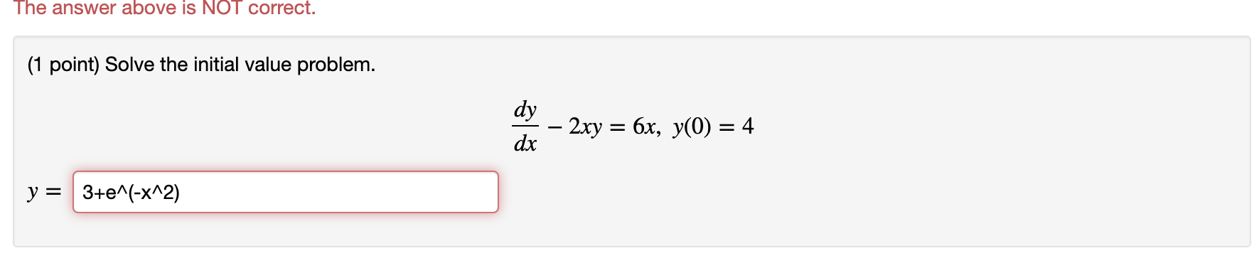 Solved (1 point) Solve the initial value problem 8(t + 1) dy | Chegg.com