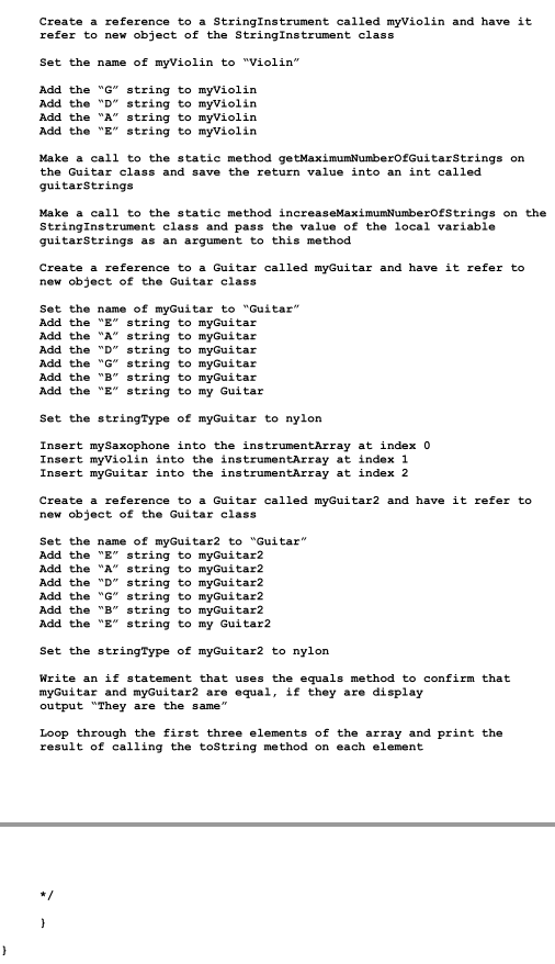 Solved Java Programming Assignment Dont Add Any Instance