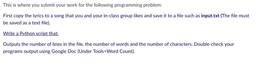 Solved This is where you submit your work for the following | Chegg.com
