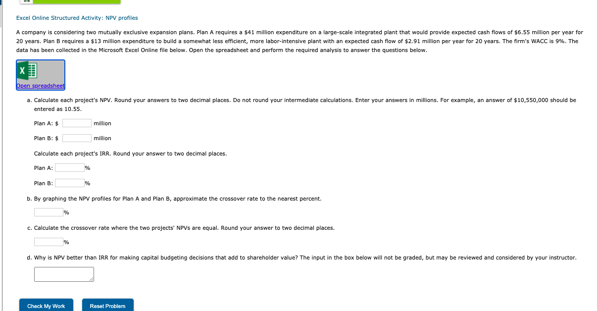 Solved Excel template - Saved Search (Option +Q) Single Line | Chegg.com