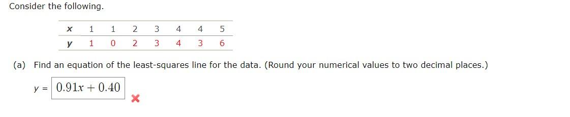 Solved Consider the following. (a) Find an equation of the | Chegg.com