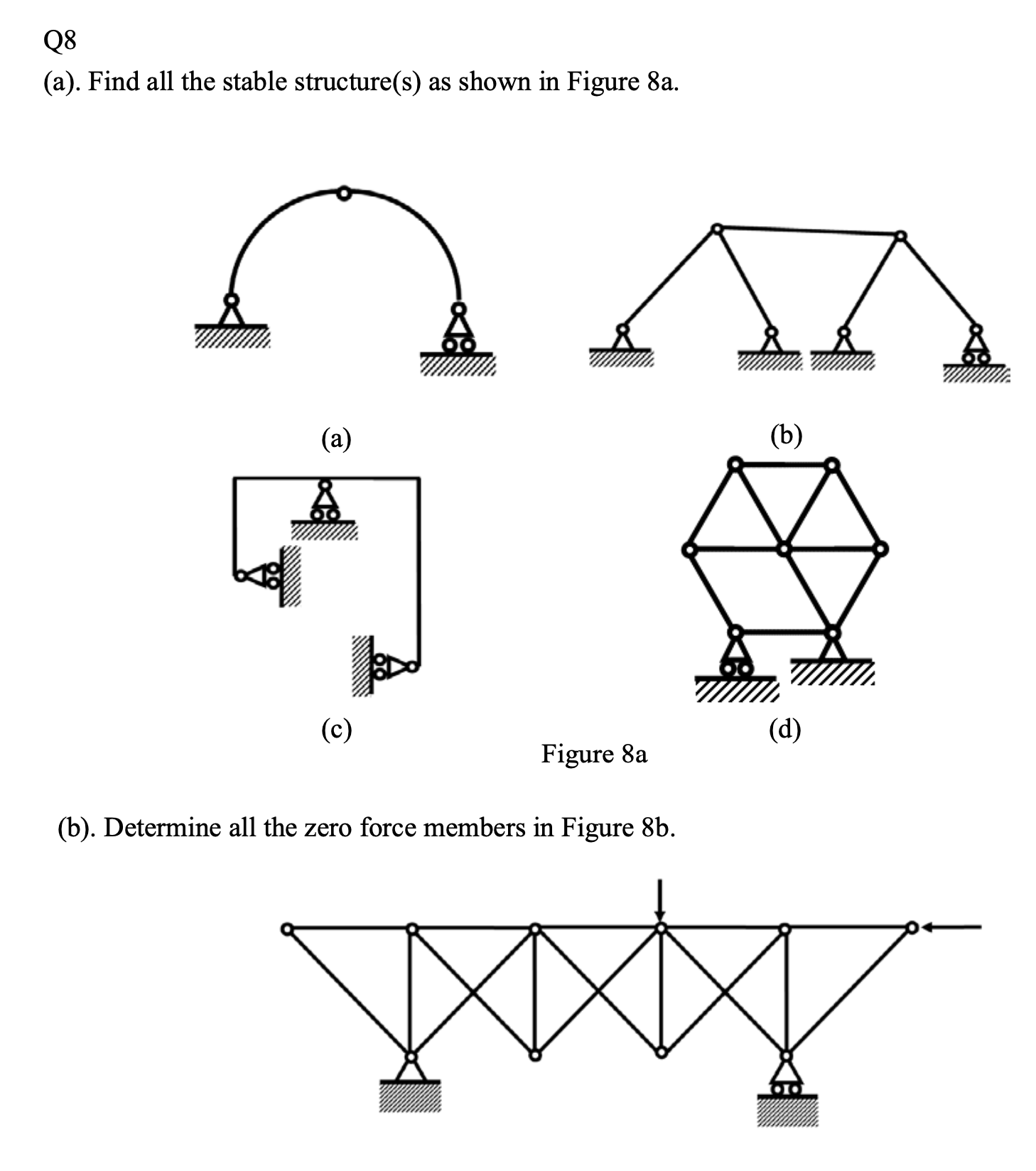 Solved (a). Find all the stable structure(s) as shown in | Chegg.com