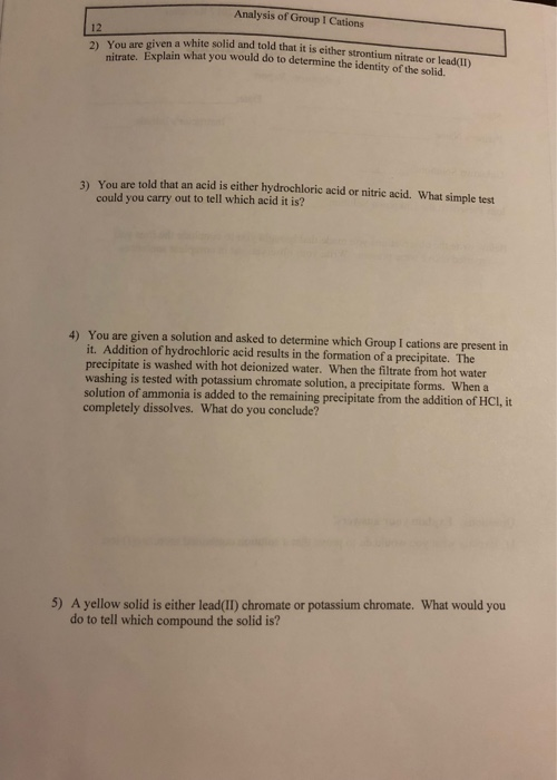 Solved please read the procedure and give the correct | Chegg.com