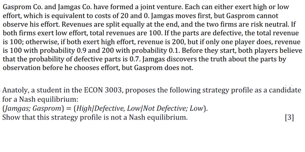 Solved Gasprom Co. and Jamgas Co. have formed a joint | Chegg.com