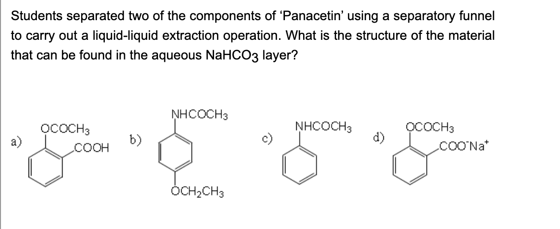 Solved Students separated two of the components of | Chegg.com