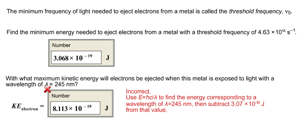 Solved With what maximum kinetic energy will electrons be | Chegg.com