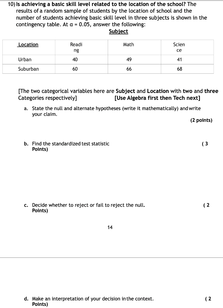 Solved 10) Is achieving a basic skill level related to the | Chegg.com